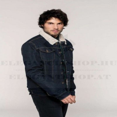 Férfi bélelt farmer dzseki Férfi kabát, zakó